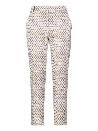 Peserico Tapered High-waisted Pants - White