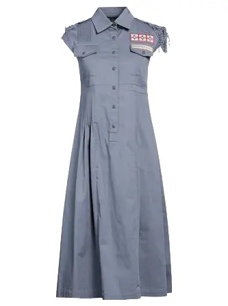 Mr & Mrs Italy Midi Shirt Dress - Blue