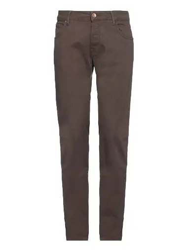 HANDPICKED Tapered Leg Pants - Brown