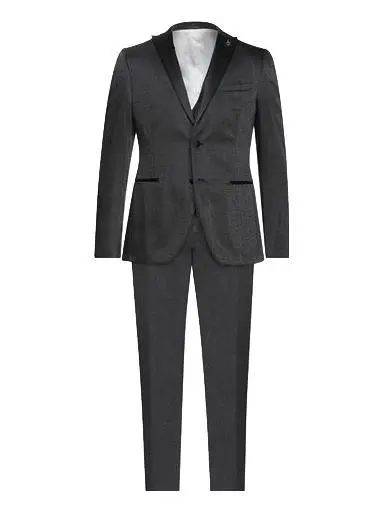 PAOLONI Suit Size Polyester, Wool - Black