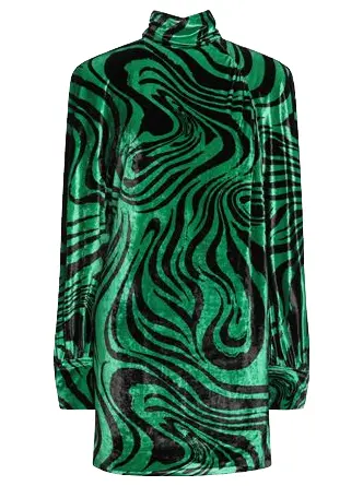 Philosophy Di Lorenzo Serafini Zebra-print Mini Dress - Green