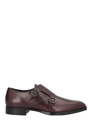 TOD'S Leather Monk Strap Loafers - Brown
