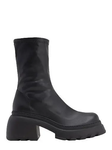 8 BY YOOX Stretch Sock Chunky Ankle Boots - Black