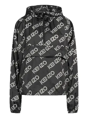 Kenzo Logo Windbreaker Jacket - Grey