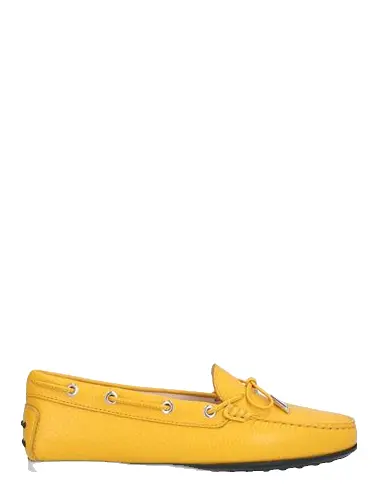 TOD'S Leather Loafers - Yellow