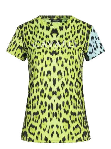 Roberto Cavalli Leopard-print T-shirt - Green