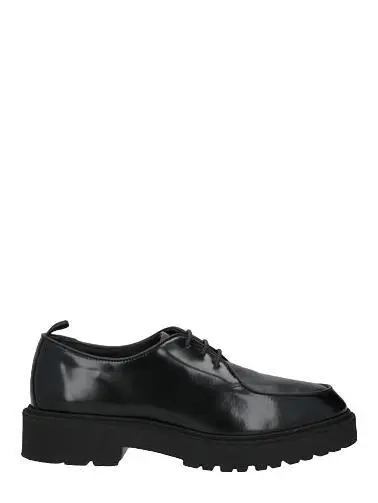 Hogan Lace-up Shoes In Leather - Black