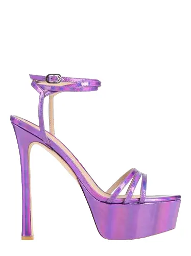 STUART WEITZMAN Ankle Strap Sandal - Purple