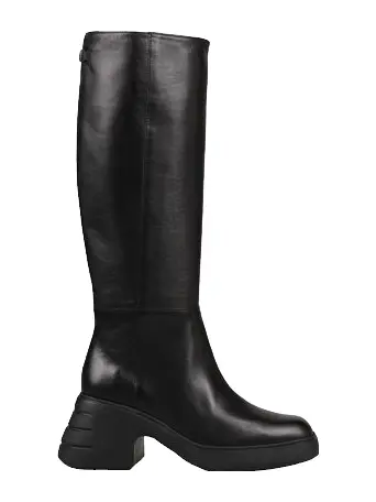 Hogan Boots In Leather And Textile Fibers - Black