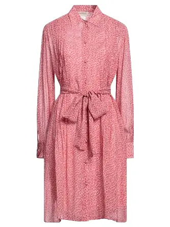 ANNA MOLINARI Mini Shirt Dress - Magenta