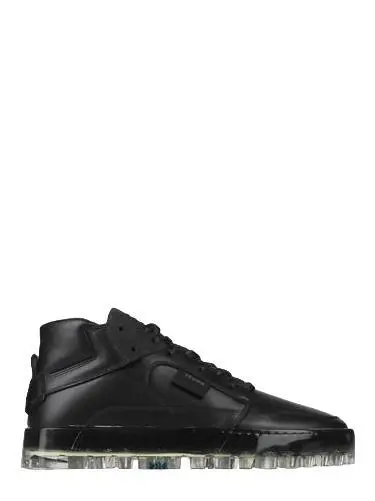 RBRSL Soft Leather High-top Sneakers - Black