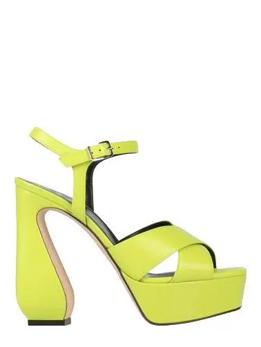 SERGIO ROSSI Sandals In Soft Leather - Green