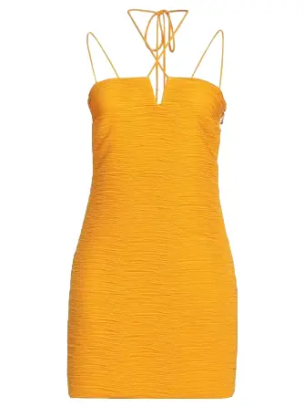 Patrizia Pepe Crepe Bodycon Mini Dress - Mandarin