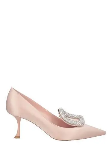 ROGER VIVIER Pumps In Textile Fibers - Pink
