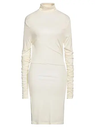 Pinko Midi Lyocell-wool Bodycon Dress - White