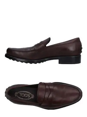 TOD'S Leather Penny Loafers - Brown