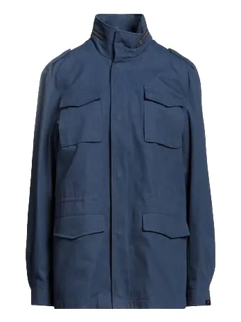 MP MASSIMO PIOMBO Cotton Casual Jacket - Navy