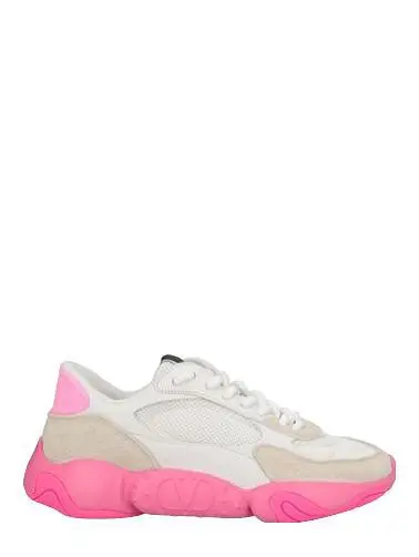 Valentino Garavani Sneakers In Leather And Textile Fibers - White