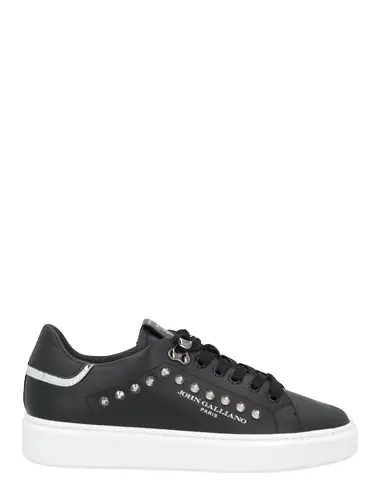 John Galliano Calfskin Low-top Sneakers - Black