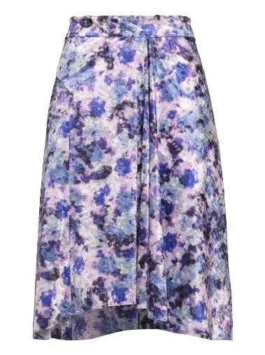 Isabel Marant Floral Print Midi Skirt - Purple