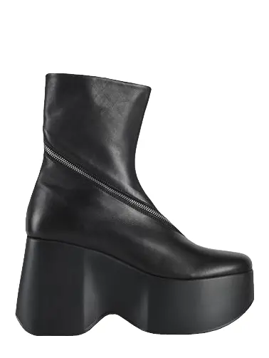 VIC MATIE Ankle Boots In Leather - Black