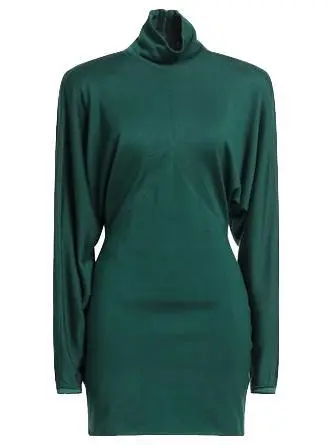 Philosophy Di Lorenzo Serafini Mini Dress In Lyocell, Virgin Wool, Polyamide, And Elastane - Green