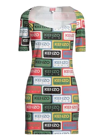 Kenzo Bodycon Mini Dress - Green