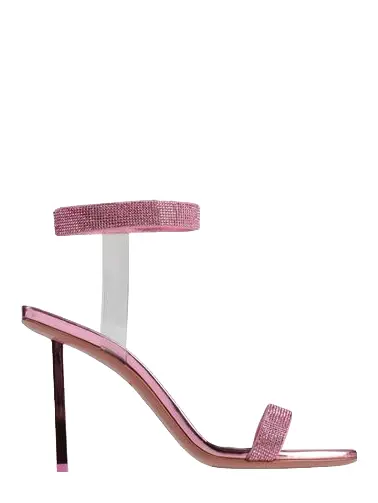 Amina Muaddi Rhinestone Embellished Sandals - Pink
