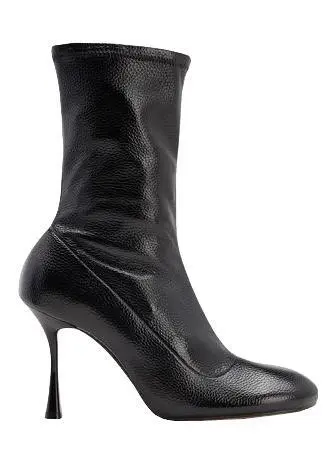 8 BY YOOX Grain Stretch Ankle Sock Boots - Black