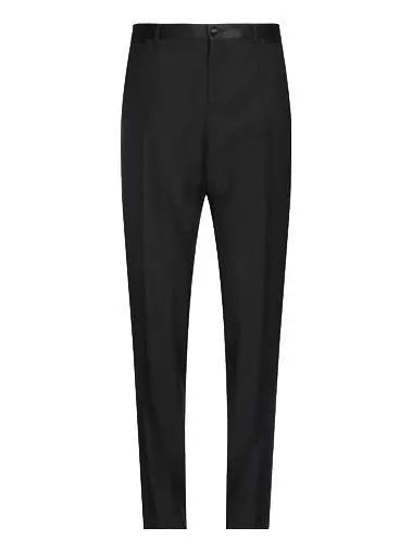 Dolce & Gabbana Tapered Virgin Wool Blend Chinos - Black