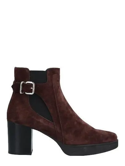 TOD'S Leather Ankle Boots - Brown