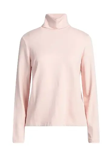 Majestic Filatures Fleece Turtleneck Sweatshirt - Pink