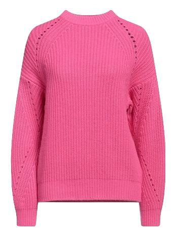 N.O.W. ANDREA ROSATI CASHMERE Crew Neck Sweater - Fuchsia