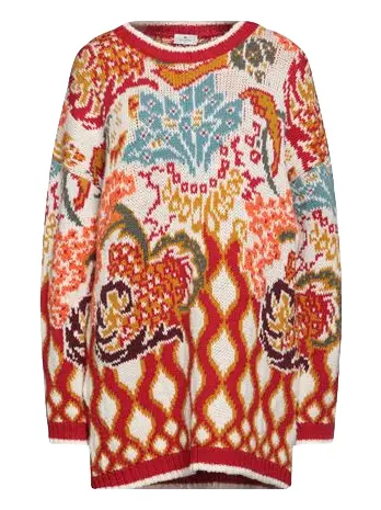 Etro Printed Knit Sweater - Red