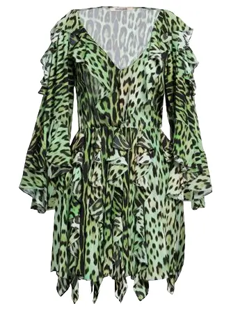 Roberto Cavalli Mini Dress - Green