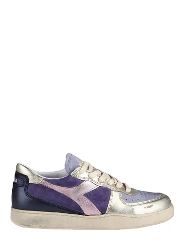 DIADORA HERITAGE Mi Basket Low Metal Pigskin Sneakers - Purple