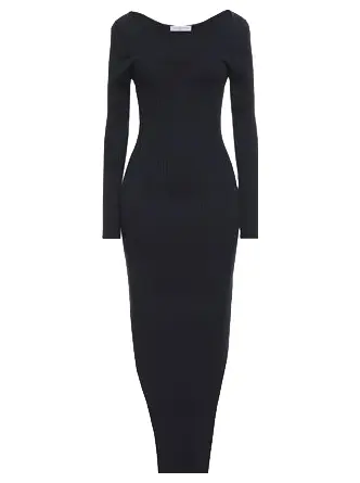 MVP WARDROBE Maxi Knitted Bodycon Dress - Navy