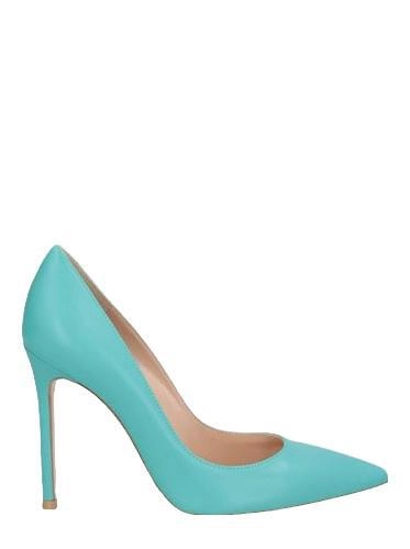GIANVITO ROSSI Pumps In Leather - Turquoise