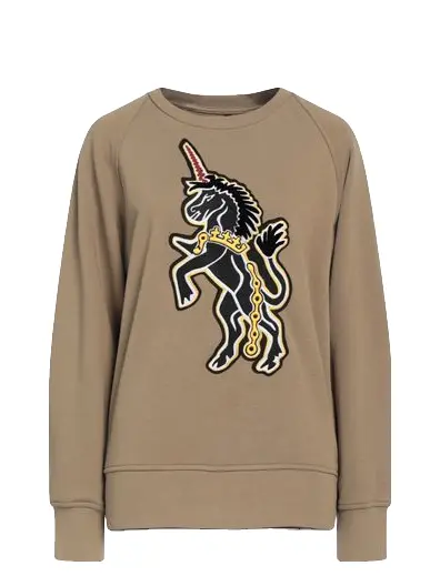 Neil Barrett Crewneck Sweatshirt With Appliqués - Beige