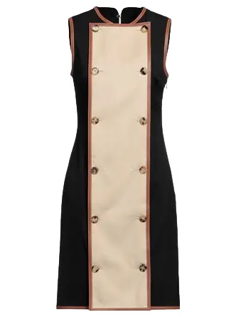 Burberry Mini Dress Wool, Elastane - Beige