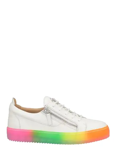 GIUSEPPE ZANOTTI Low-top Leather Sneakers - White