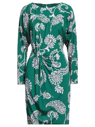 SIMONA CORSELLINI Mini Floral Print Bodycon Dress - Green