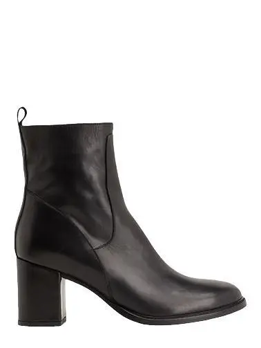 8 BY YOOX Leather Ankle Boots - Black