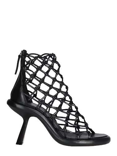 VIC MATIE Sandals With Geometric Heel - Black