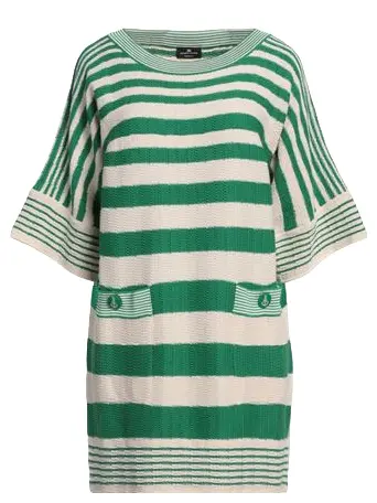 Elisabetta Franchi Mini Dress Size Cotton, Viscose - Green
