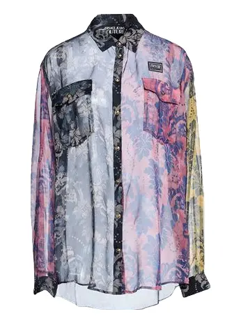 Versace Floral-print Shirt - Navy