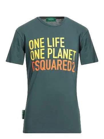 Dsquared2 T-shirt Deep Teal Size Cotton - Green