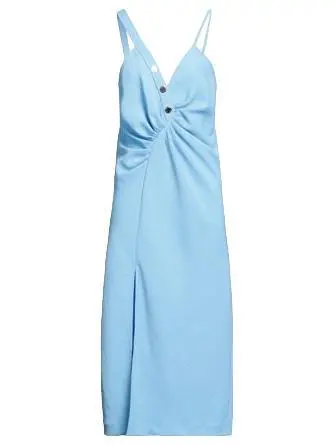 Sandro Light Polyester Midi Dress - Blue