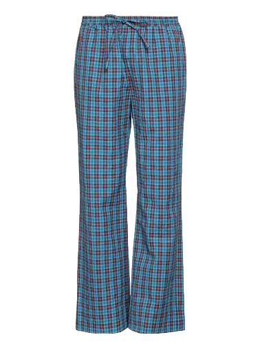 Massimo Alba Checked Wide Leg Pants - Blue