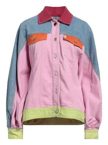 SEMICOUTURE Denim Trucker Jacket - Pink
